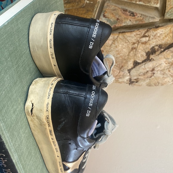 Golden Goose | Shoes | Golden Goose Db Ggdb Hi Star Black Gray Leather ...